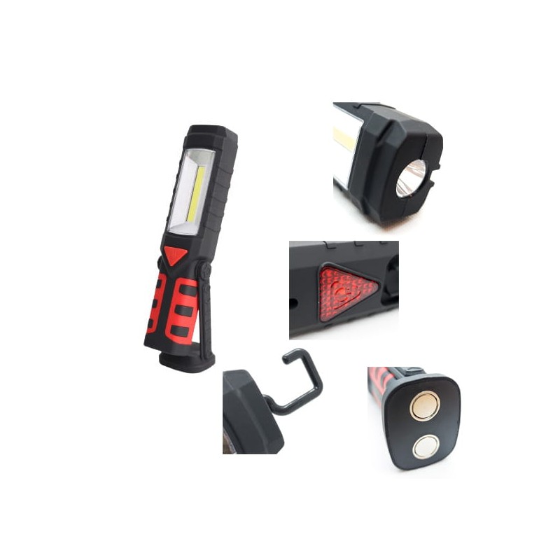 Ficklampa led med magnet fäste - KNT Hjul och Verktyg